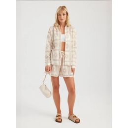 Hiccup Set: Bluse und Shorts Damen Gr&ouml;&szlig;e 38 hellbeige / braun