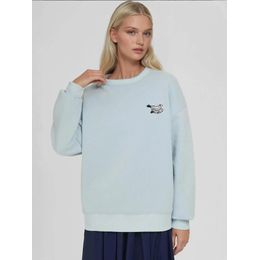 Hiccup Sweatshirt Damen Gr&ouml;&szlig;e L hellblau / hellgrau / schwarz / wei&szlig;