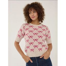 Hiccup Pullover Damen Gr&ouml;&szlig;e M magenta / ros&eacute; / offwhite