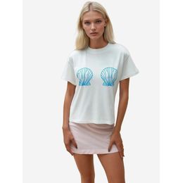 Hiccup T-Shirt Damen Gr&ouml;&szlig;e L azur / wei&szlig;