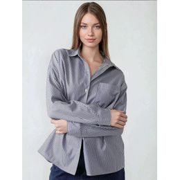 Hiccup Bluse Damen Gr&ouml;&szlig;e XL marine / wei&szlig;