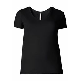 sheego T-Shirt Damen Gr&ouml;&szlig;e M schwarz