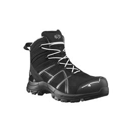HAIX Sicherheitsstiefel BLACK EAGLE 40.1, MID, S3, schwarz-silber, Gr. 5,5 (39) (610019.5.5)