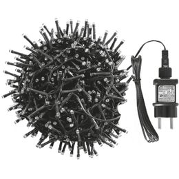 my home LED-Lichterkette "Ryva", schwarz, Flammen 700 Stk., Kabellänge 3m x Gesamtlänge 14m, Lichterketten