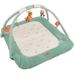 Spielbogen Sterntaler "Fuchs Filou samtiger Stoff", lichtgrau, Spielbögen, Kinder, Polyester
