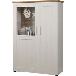 Vitrine Home Affaire "Nybro", weiß (andersen pine weiß), B:95cm H:140cm T:38cm, Schränke