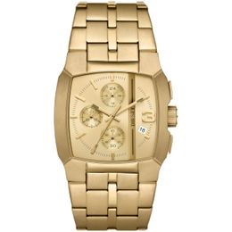 Chronograph Diesel "CLIFFHANGER", gold (goldfarben), Armbanduhren, Herren, Quarzuhr, Armbanduhr, Herrenuhr, Datum,Stoppfunktion, Edelstahlarmband