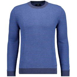Rundhalspullover Ragman, Herren, Gr. 52, marineblau, 100% Baumwolle, Rundhals, Pullover