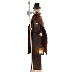 Räuchermännchen SAICO ORIGINAL "XXL-Räuchermann. Nachtwächter mit Laterne", braun, H:70cm L:29cm T:17cm, Holz, Räucherdeko, BxHxT: 17x70x29 cm