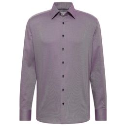 Langarmhemd Eterna "MODERN FIT", Herren, Gr. 39, Normalgrößen, aubergine, 100% Baumwolle, tailliert, Manschette, Hemden, NON IRON (bügelfrei)