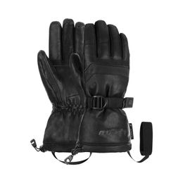 Skihandschuhe Reusch "Fullback R-TEX XT", Damen, Gr. 8, schwarz, 70% Ziegenleder, 30% Polyester, mehrfarbig, Handschuhe, mit wasser- und winddichter Membran