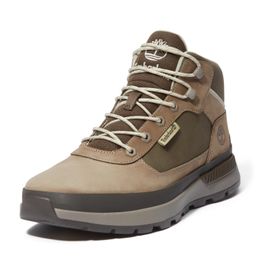 Schn&uuml;rboots Timberland "FIELD TREKKERMID LACE UP SNEAKER", Damen, Gr. 43, md grau nubuck w dk braun, Leder, Schuhe Schn&uuml;rboots, Winterschuhe, Sneakerboots, Winterboots