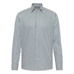 Langarmhemd Eterna "MODERN FIT", Herren, Gr. 39, Normalgrößen, dunkelgrün, Satin, 100% Baumwolle, tailliert, Manschette, Hemden, NON IRON (bügelfrei)