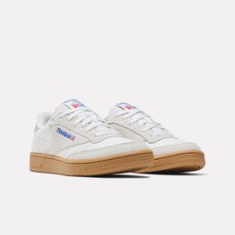 Reebok CLASSIC Damen Sneaker "CLUB C 85", Gr. 44,5ftwrwei&szlig;, barelygrau, gum, Leder, Synthetik, Textil, Schuhe