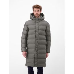 Wintermantel Lerros "Lerros Herren Stepp-Parka mit abnehmbarer Kapuze", Herren, Gr. 3XL, grau (basalt grau), 100% Polyester, Mäntel, Keine Angabe