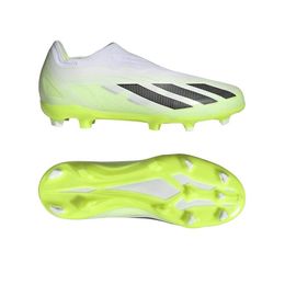 Adidas X Crazyfast.1 LL FG Crazyrush Kids Weiss Schwarz Gelb, Größe 34, Kinder, Kinder - 11teamsports