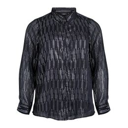 ZIZZI Bluse 'Cafania' Damen Gr&ouml;&szlig;e 9XL/10XL schwarz / transparent