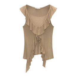 Pull&Bear Pull&bear Knitted Top female Beige size L