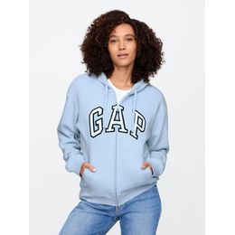 GAP Sweatjacke in Hellblau - 32% | Größe XXL | Damen-sweatshirts-jacken