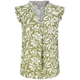 Sublevel Bluse in Gr&uuml;n/ Wei&szlig; - 75% | Gr&ouml;&szlig;e S | Damen-blusen