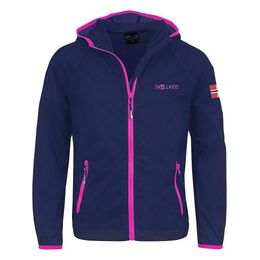 Trollkids Windbreaker "Fjell" in Dunkelblau/ Pink - 38% | Gr&ouml;&szlig;e 104 | Kinderjacken