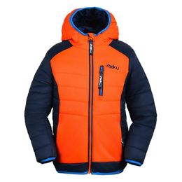 Peek U Ganzjahres-Steppjacke "Caspian" in Orange/ Dunkelblau - 50% | Größe 104 | Kinderjacken