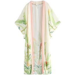 B by Ted Baker Strandkimono Damen Gr&ouml;&szlig;e L apfel / hellgr&uuml;n / dunkelgr&uuml;n / orange