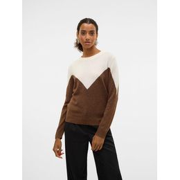 Véro Moda Vero Moda Pullover in Creme/ Braun - 43% | Größe M | Damen-pullover-cardigans