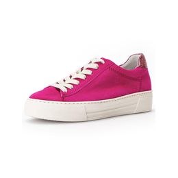 Gabor Leder-Sneakers in Fuchsia - 64% | Gr&ouml;&szlig;e 40,5 | Damen-sneakers