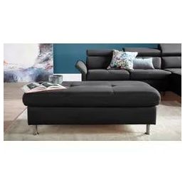 Hocker exxpo - SOFA FASHION "Maretto Bankhocker mit tollem Sitzkomfort", schwarz, B:136cm H:46cm T:70cm, Luxus-Microfaser (100% Polyester), Hocker, Polsterhocker, praktisches Staufach unter der Sitzfl&auml;che