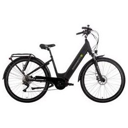 E-Bike SAXONETTE "Premium Sport (Wave)" Gr. 50, schwarz (schwarz, schwarz), Elektrofahrr&auml;der, 50cm, 28 Zoll (71,12cm), Pedelec, Elektrofahrrad f&uuml;r Damen u. Herren