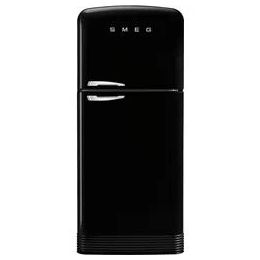 Smeg Kühl-/Gefrierkombination, Energieeffizienz: E (A-G), schwarz, Rechtsanschlag, Kühlschränke