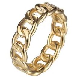 Fingerring Firetti "Schmuck Geschenk Edelstahl Ring Damenring Herrenring Panzerkette Color" Gr. 62, gold (gelbgoldfarben), Fingerringe, Damen, 62, Edelstahl, 6,7mm, Fingerring