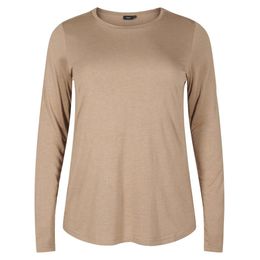ZIZZI Shirt 'Vwolia' Damen Gr&ouml;&szlig;e 9XL/10XL hellbraun