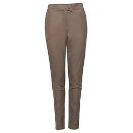 Lederhose Maze "4202135", Damen, Gr. L, US-Gr&ouml;&szlig;en, braun (mud), Obermaterial: 100% Lammleder. Innenfutter: 100% Polyester, Hosen