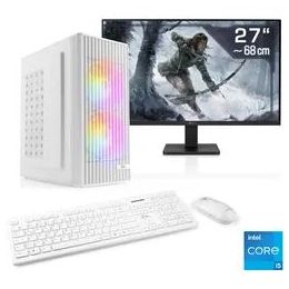 CSL PC-Komplettsystem "Spectrum V25109", Energieeffizienz: E (A-G), wei&szlig;, Microsoft Windows 11 Home (64 Bit), 32 GB RAM 1.000 GB SSD, Computer_Komplettsysteme