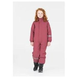 Schneeoverall ZIGZAG "Vally", M&auml;dchen, Gr. 116, EURO-Gr&ouml;&szlig;en, rosa (rosa, rosa), 100% Polyester, lang, Overalls, mit wasser- und winddichter TPU-Membran