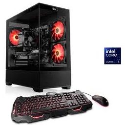 CSL Gaming-PC "AeroVision V24335", schwarz, Microsoft Windows 11 Home (64 Bit), 32 GB RAM 1.000 GB SSD, Desktop-PCs