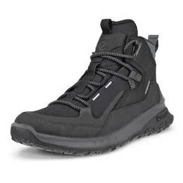 Schnürboots Ecco "ULT-TRN M", Herren, Gr. 41, schwarz, Nubukleder, Textil, Schuhe, Outdoorschuh, Wanderschuh, Winterboots mit wasserdichter Membran