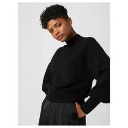 Strickpullover LEGER "Penelope, LeGer by Lena Gercke", Damen, Gr. 38, schwarz, Strick, Obermaterial: 52% Viskose, 28% Polyester, 20% Polyamid, unifarben, regular fit taillenbedeckt, Rundhals, eingesetzt Rippbündchen, Pullover, Regular fit mit Rundhalsausschnitt