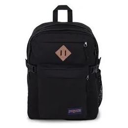 Freizeitrucksack JanSport "Main Campus Deep Juniper", Gr. B/H/T: 32cm x 43cm x 17cm, schwarz, Polyester, unifarben, Rucksäcke