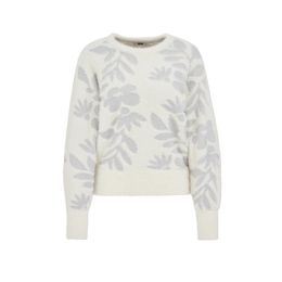 WE Fashion Pullover Damen Gr&ouml;&szlig;e M silber / offwhite