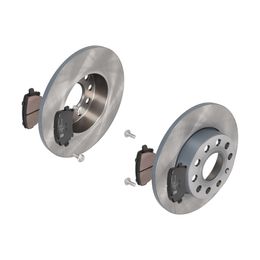 Blue Print Bremsensatz, Scheibenbremse hinten rechts links voll 260mm für SKODA VW SEAT AUDI 1K0615601AC JZW698451M 4F0698451A VKB0070