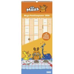 DuMont Kalenderverlag Kalender - DUMONT - Die Maus Megaplaner 2026 - XXL Mega-Familienplaner 30 x 70 | Gr.: onesize