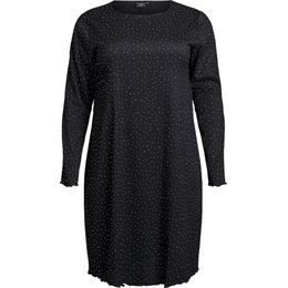 ZIZZI Kleid 'Calaura' Damen Gr&ouml;&szlig;e 40 schwarz / wei&szlig; Winterkleid