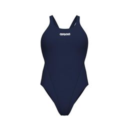 arena Badeanzug 'SWIM TECH SOLID' Damen Größe L navy / weiß