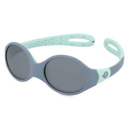 Julbo LOOP J511 | Kinder-Sonnenbrille | Fassung: Vollrand, Oval, Kunststoff, Grau Mint | Glasfarbe: Grau Spiegel Silber