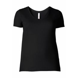 sheego T-Shirt Damen Gr&ouml;&szlig;e XXXL schwarz