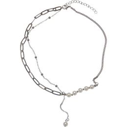 Urban Classics Kette mit Anhänger »Unisex Jupiter Pearl Various Chain Necklace« silver onesize Stilvolle Halsketten für jeden Anlass