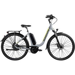 Z&uuml;ndapp Z&uuml;ndapp Damen &raquo;X300&laquo; 7 Gang Shimano Nexus Schaltwerk Nabenschaltung Mittelmotor 250 W Pedelec, Elektrofahrrad f&uuml;r Damen u. Herren silber